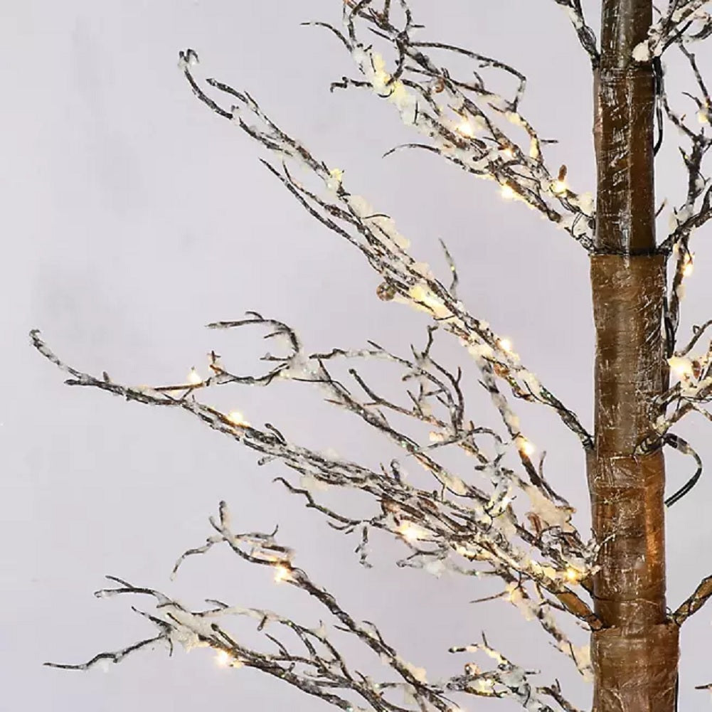Member's Mark Set of 3 Winter Trees Pre-Lit with Warm White Wire Light ...