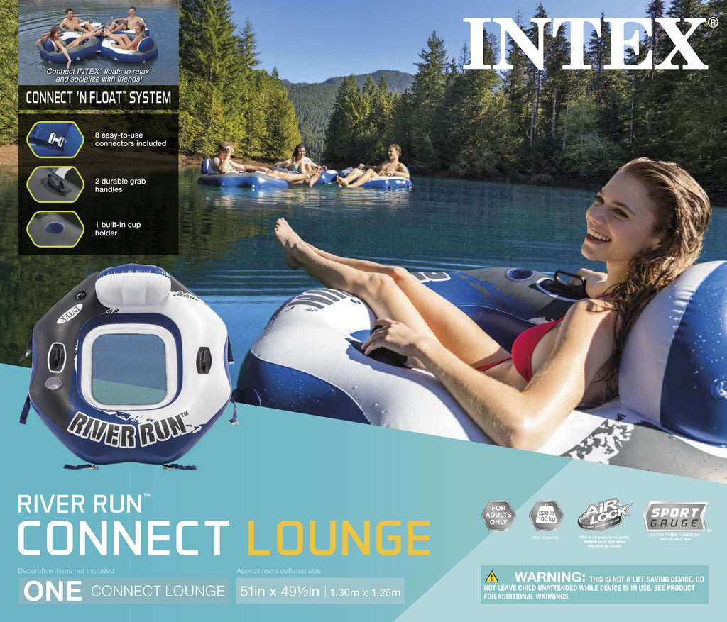 Heavy Duty River Tubes Intex Red River Run 1 Inflatable Floating Lake ...