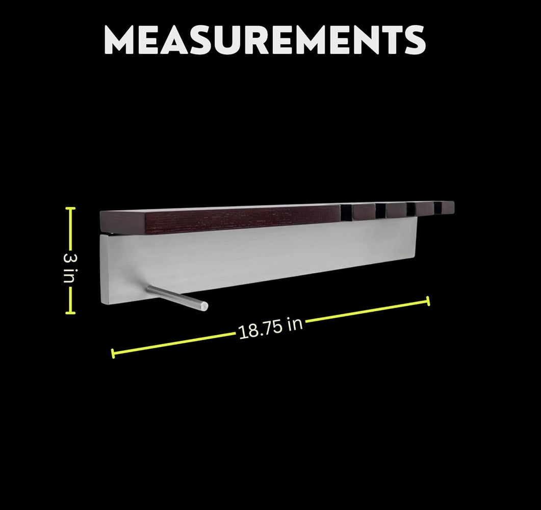 BILLIARDS XPRESS Wall Mounted Pool Cue Rack Pool with Stick Holder and ...