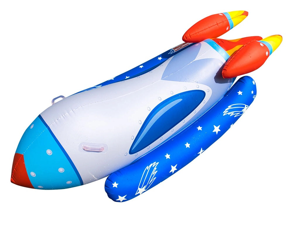 Member's Mark Novelty Rocket Inflatable Ride-On Pool Float 83in X 33in ...