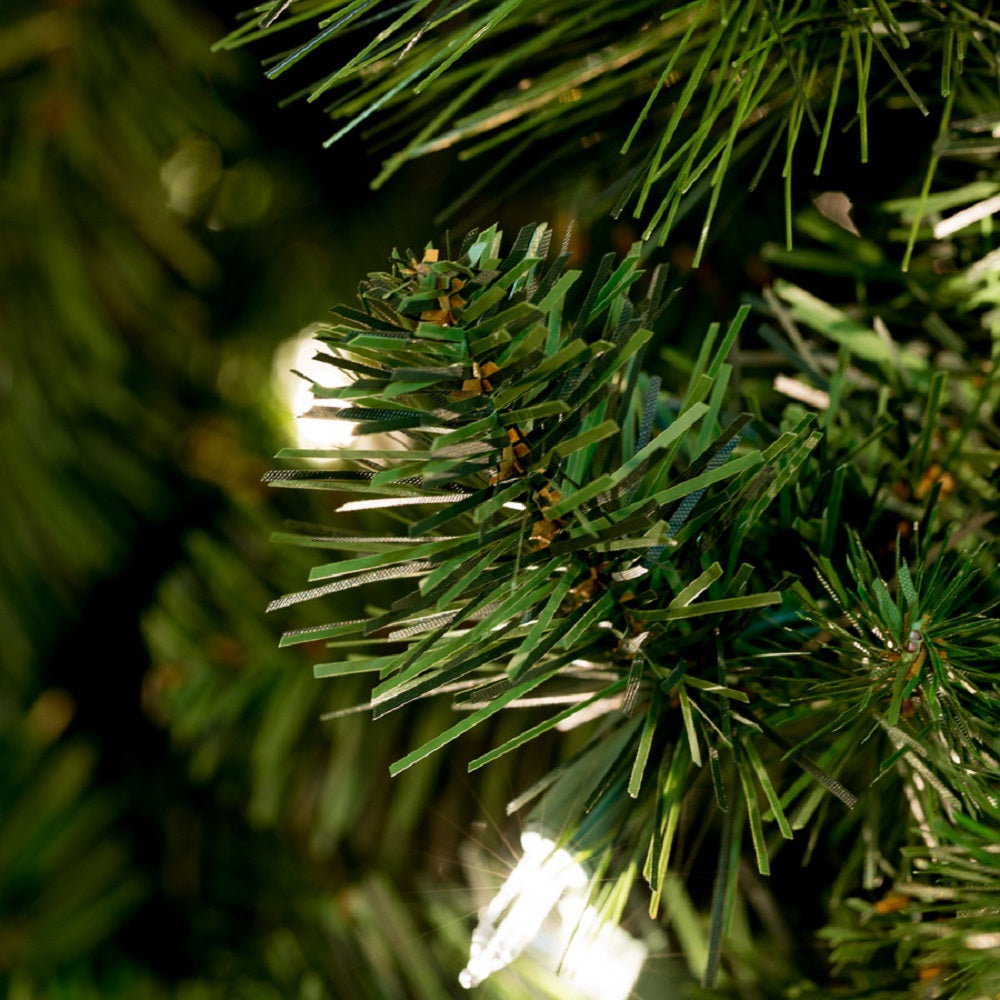 Holiday Living 9-ft Pre-Lit Robinson Fir Artificial Christmas Tree | My ...