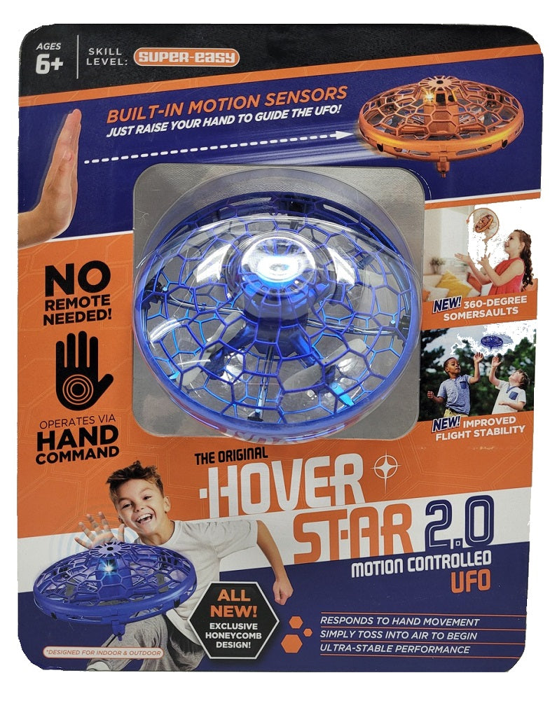 The Original Hover Star 2.0 Motion Controlled UFO Blue | My Quick Buy