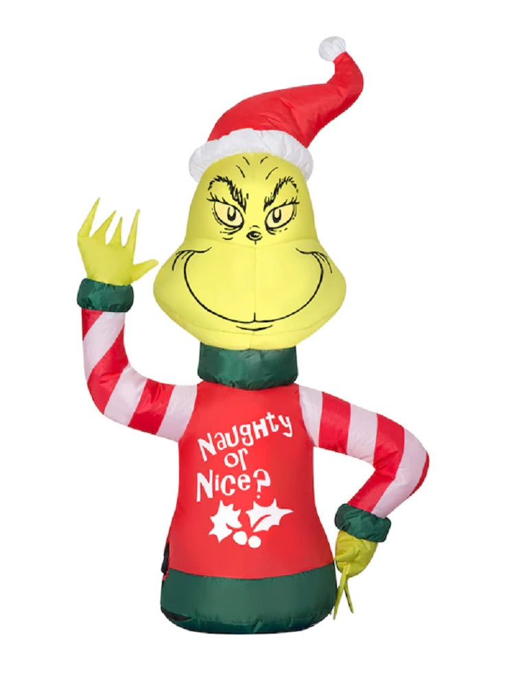 The Grinch Car Buddy 3.5-ft Tall Lighted Christmas Inflatable for Car ...