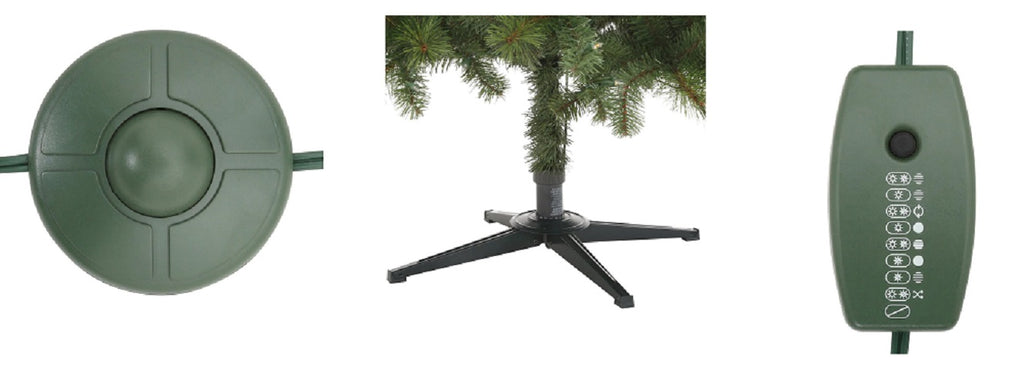Home Accents Holiday 9 FT Wesley Spruce LED Pre-Lit Artificial Christm ...