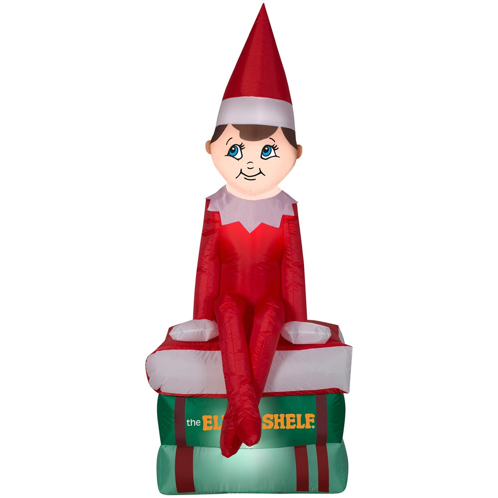 Elf on the Shelf Scout Elf on Books Airblown Inflatable 5.5 FT Tall ...
