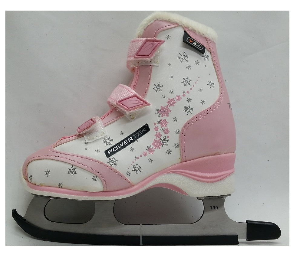 Powertek V3.0 Tek Edge Youth Figure Ice Skates Pink YTH 12 | My Quick Buy