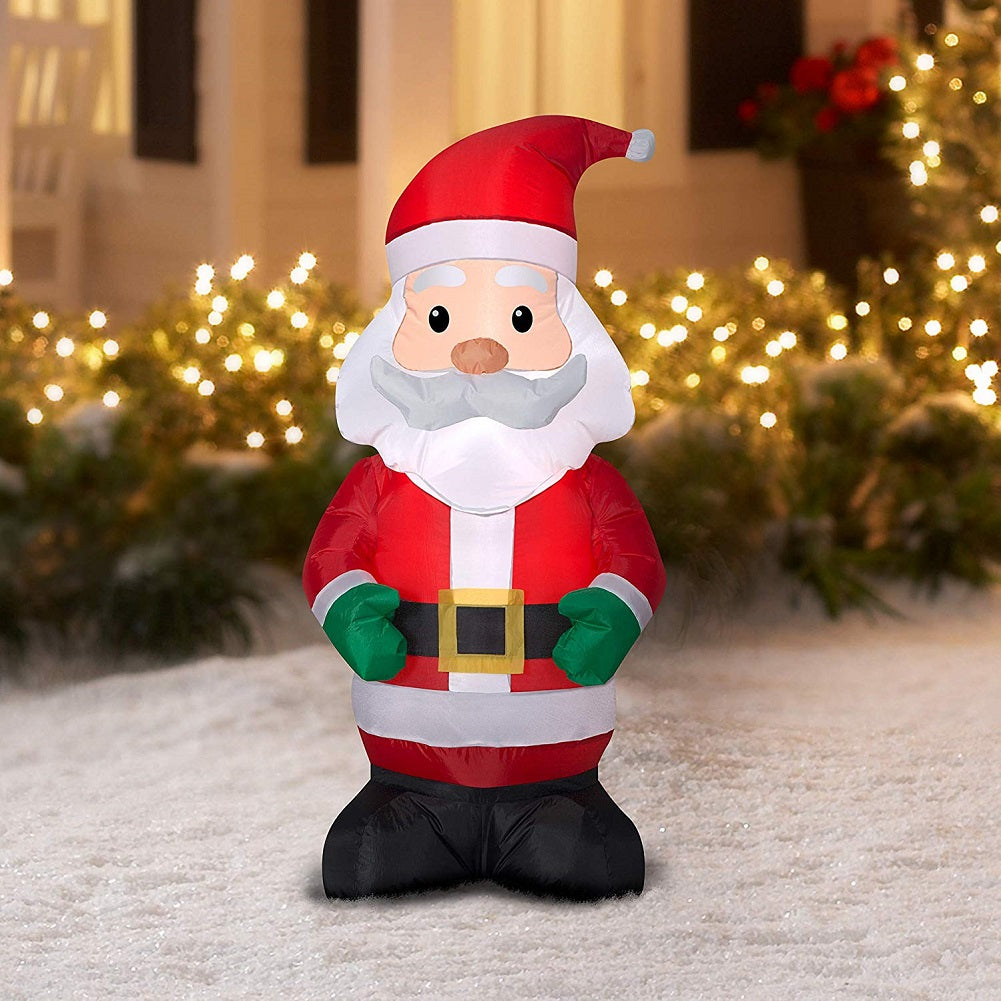 Holiday Time Yard Inflatables Santa, 4 ft | My Quick Buy