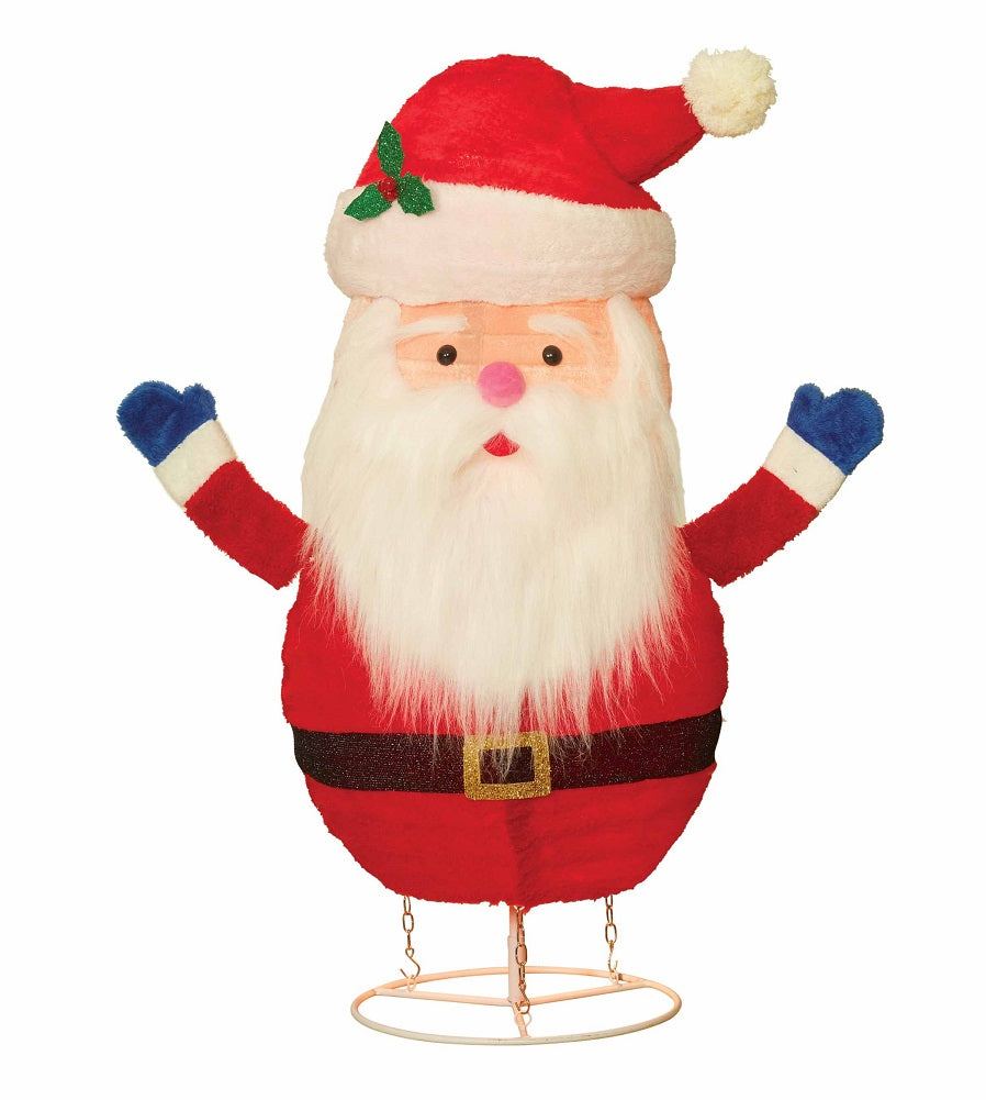 Holiday Time Light-up 36" Plush Pop-up Santa | My Quick Buy