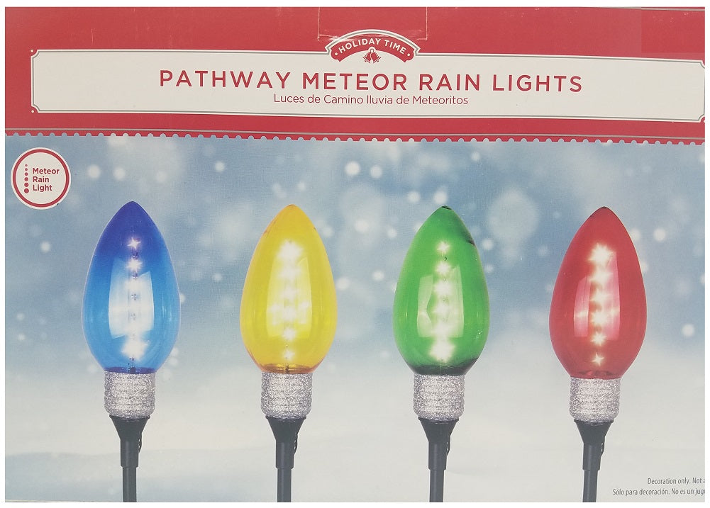Holiday Time Pathway Meteor Rain Light Bulbs 4-Pack | My Quick Buy