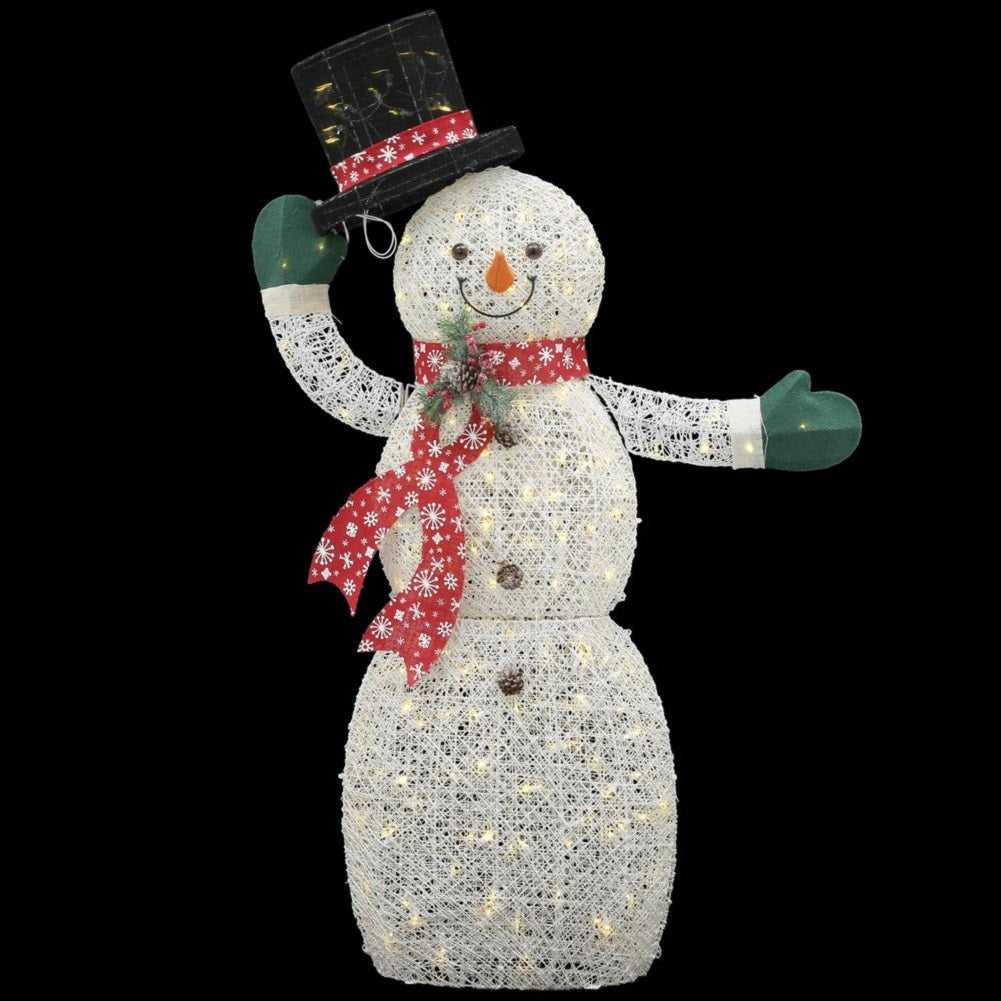 Home Accents Holiday 5ft Warm White LED Animated PVC Snowman with Hat ...